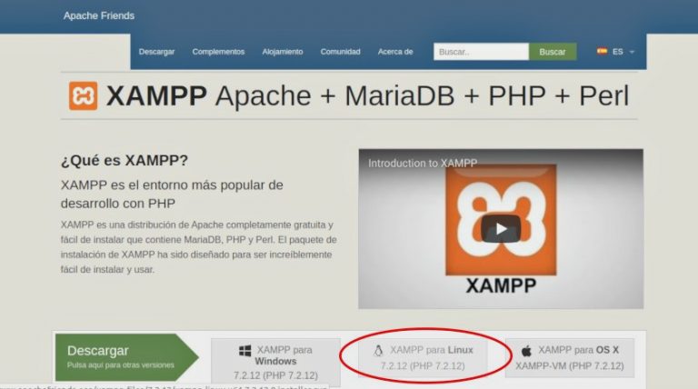 Cómo instalar el servidor local XAMPP en Ubuntu 18.04