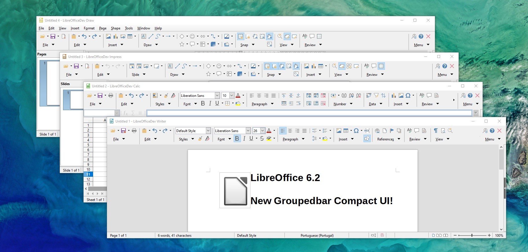 LibreOffice 6.2 llegará el 7 de febrero con un nuevo diseño de pestañas