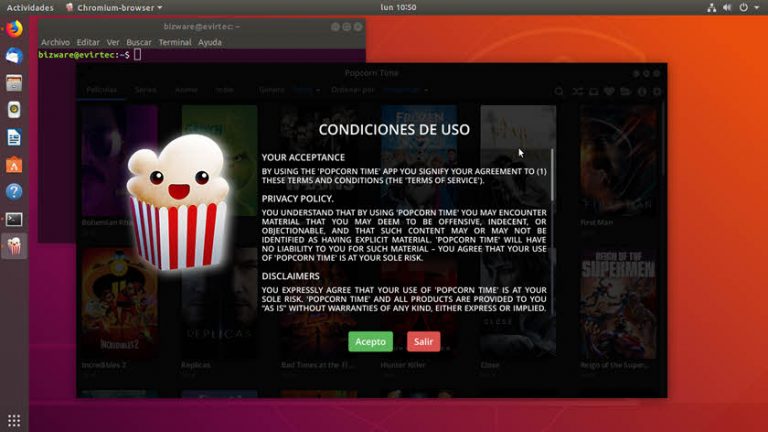 Cómo instalar Popcorn Time en Ubuntu 18.04