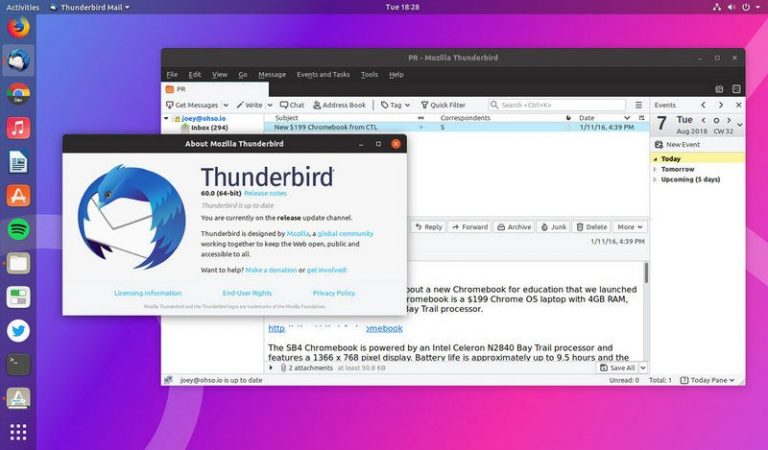 Thunderbird actualizara su interfaz y mejorara el soporte para Gmail